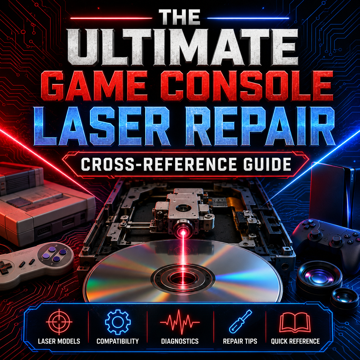 The Ultimate Game Console Laser Repair Cross-Reference Guide