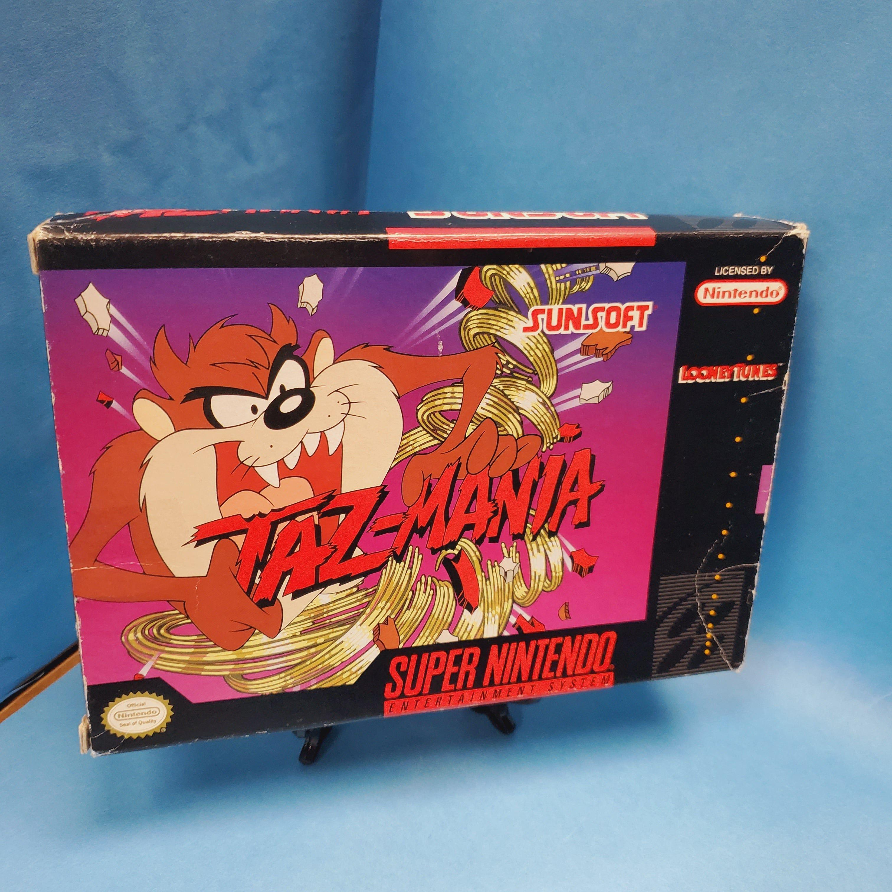 SNES - Taz-Mania (Complete in Box / A- / With Manual)