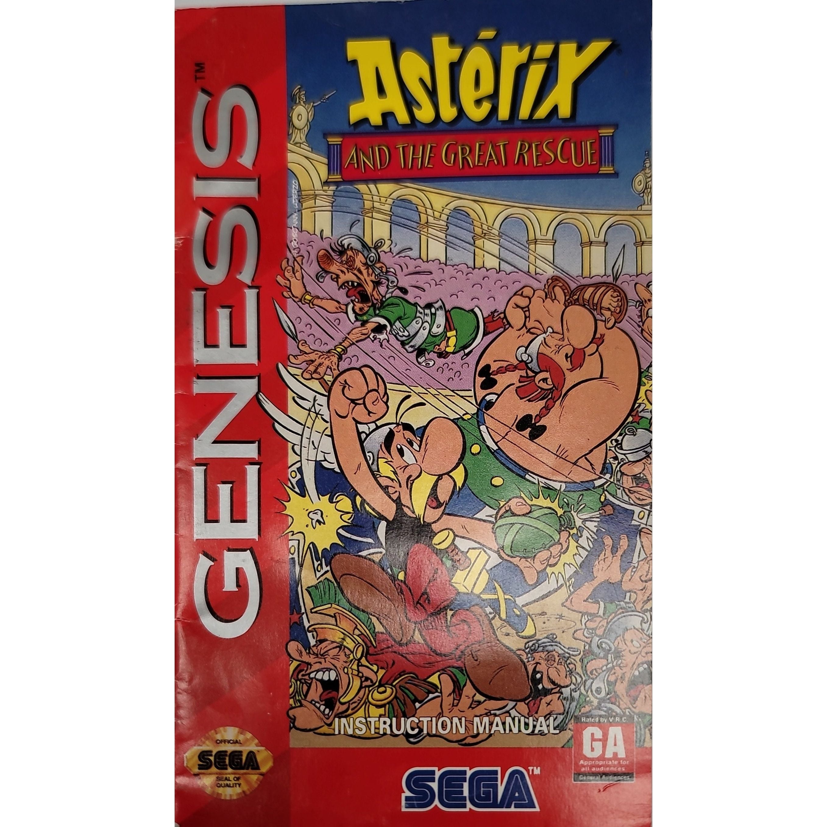 Genesis - Asterix and the Great Rescue (Manual)