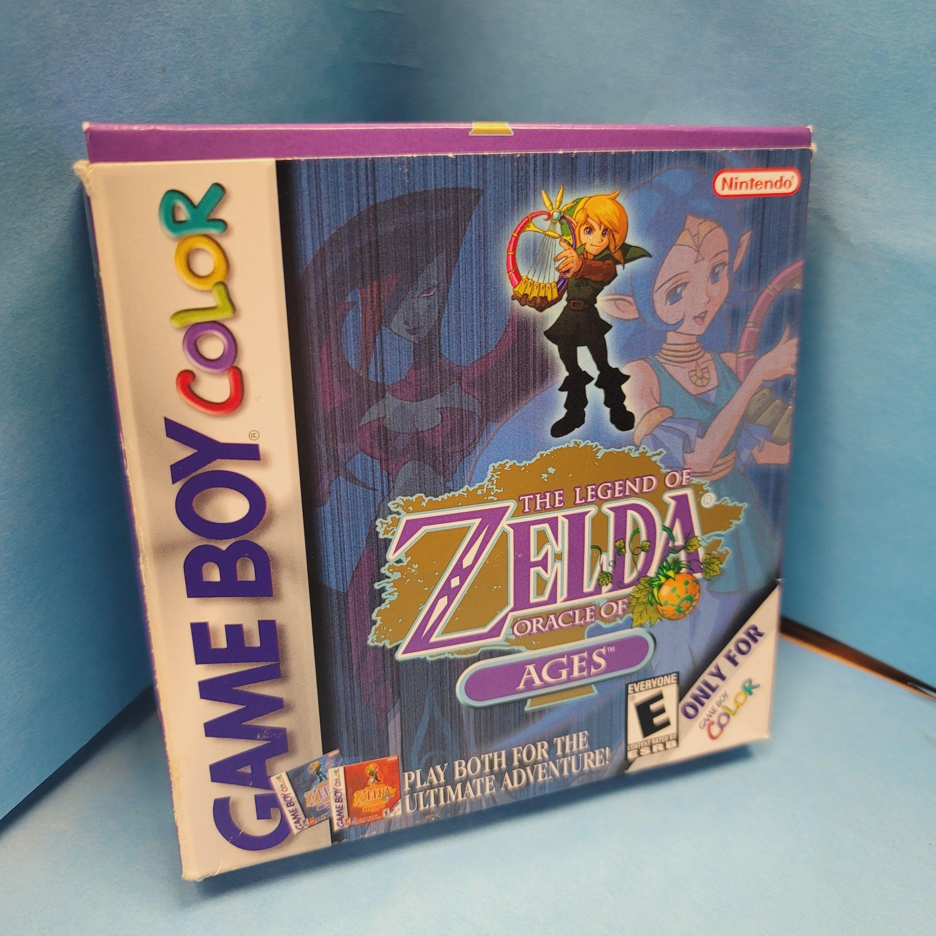 GBC - Legend Of Zelda Oracle Of Ages (Complete in Box / A- / With Manu