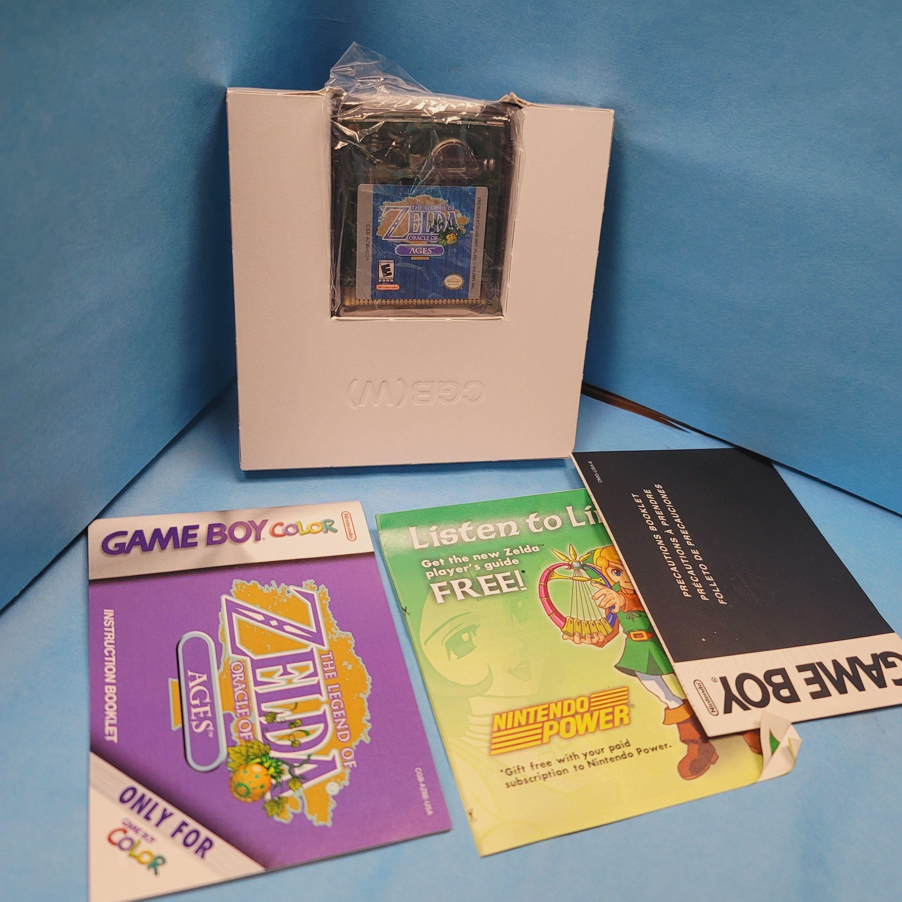 GBC - Legend Of Zelda Oracle Of Ages (Complete in Box / A- / With Manu
