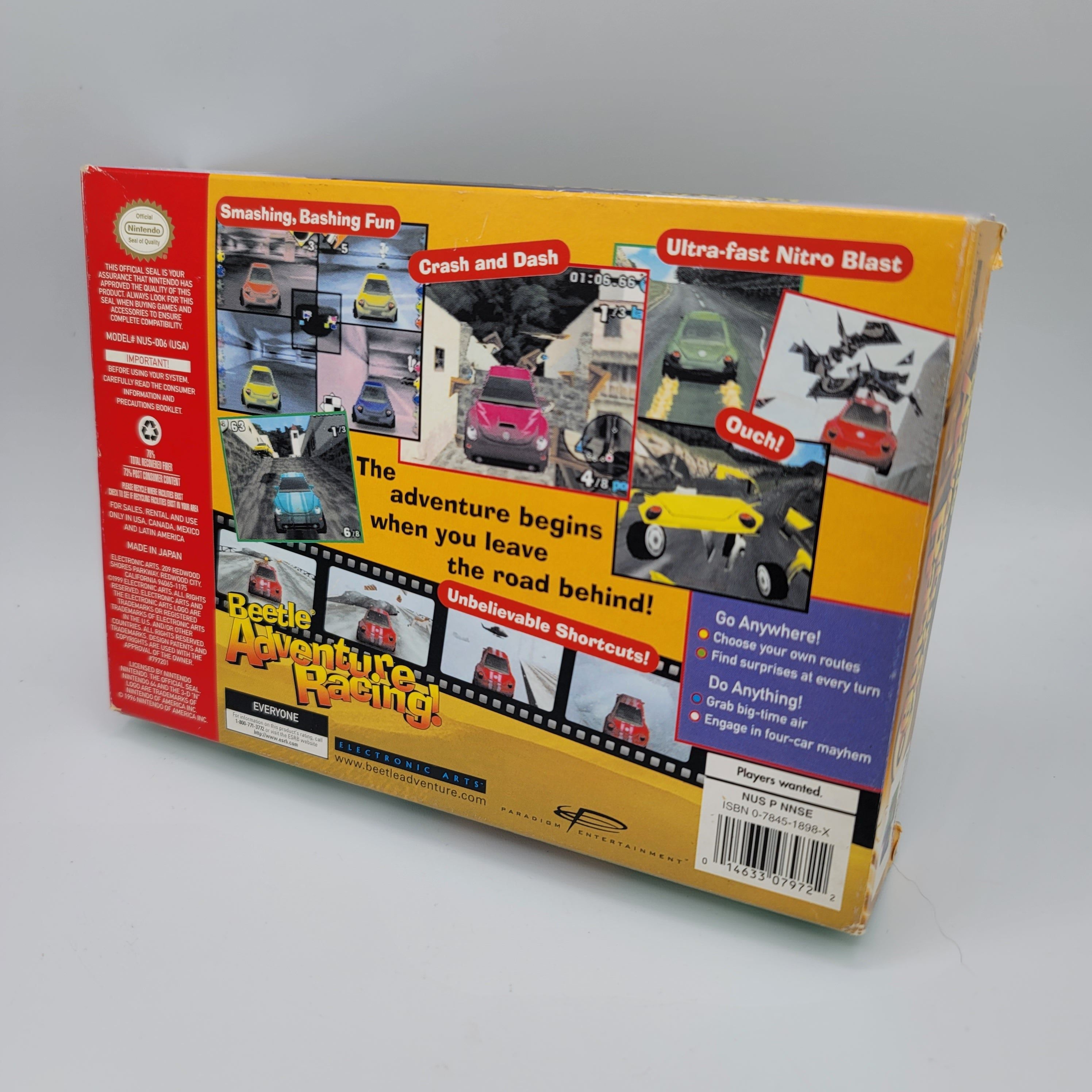 N64 - Beetle Adventure Racing (Complete in Box / A- / With Manual)