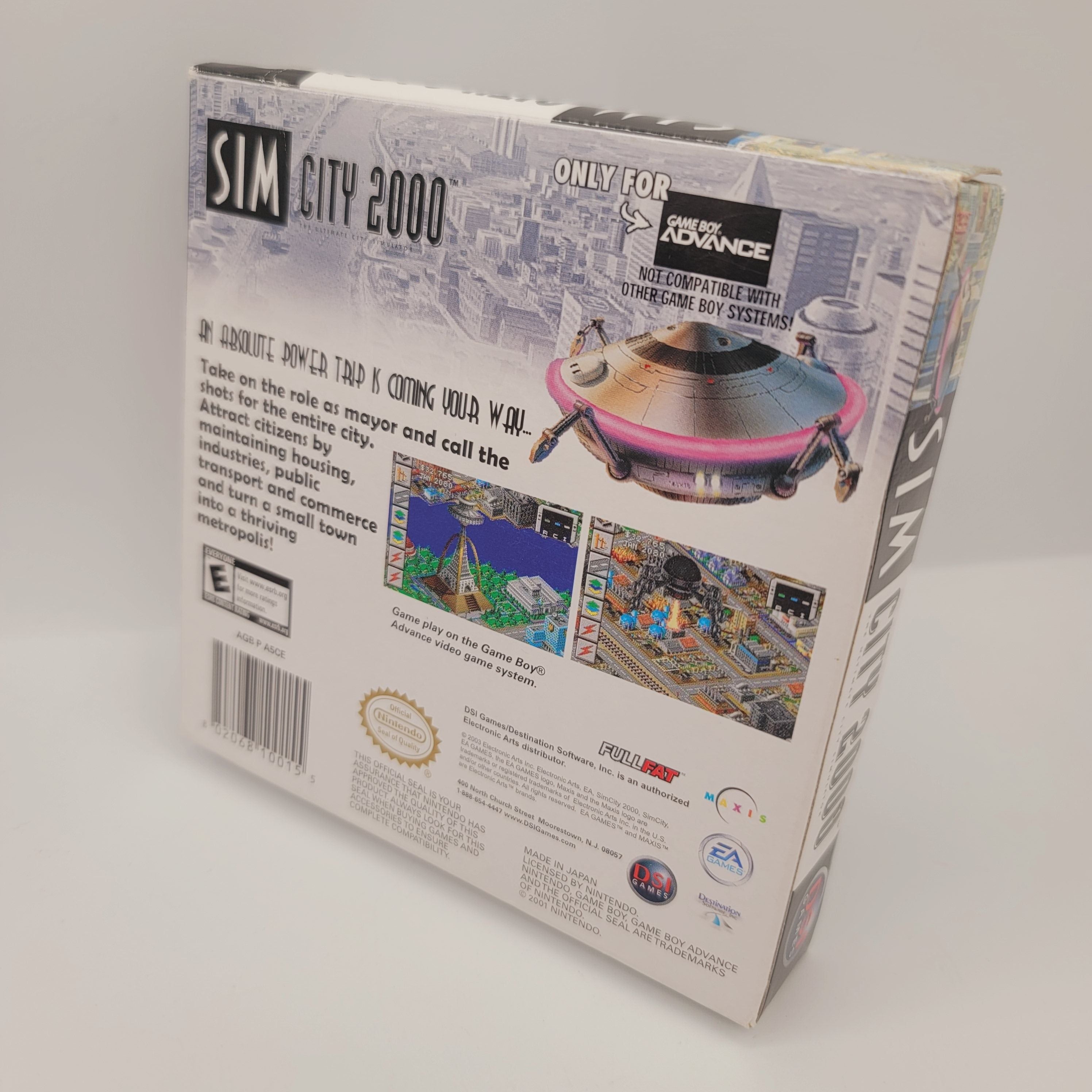 GBA - Sim City 2000 (Complete in Box / B+ / With Manual)