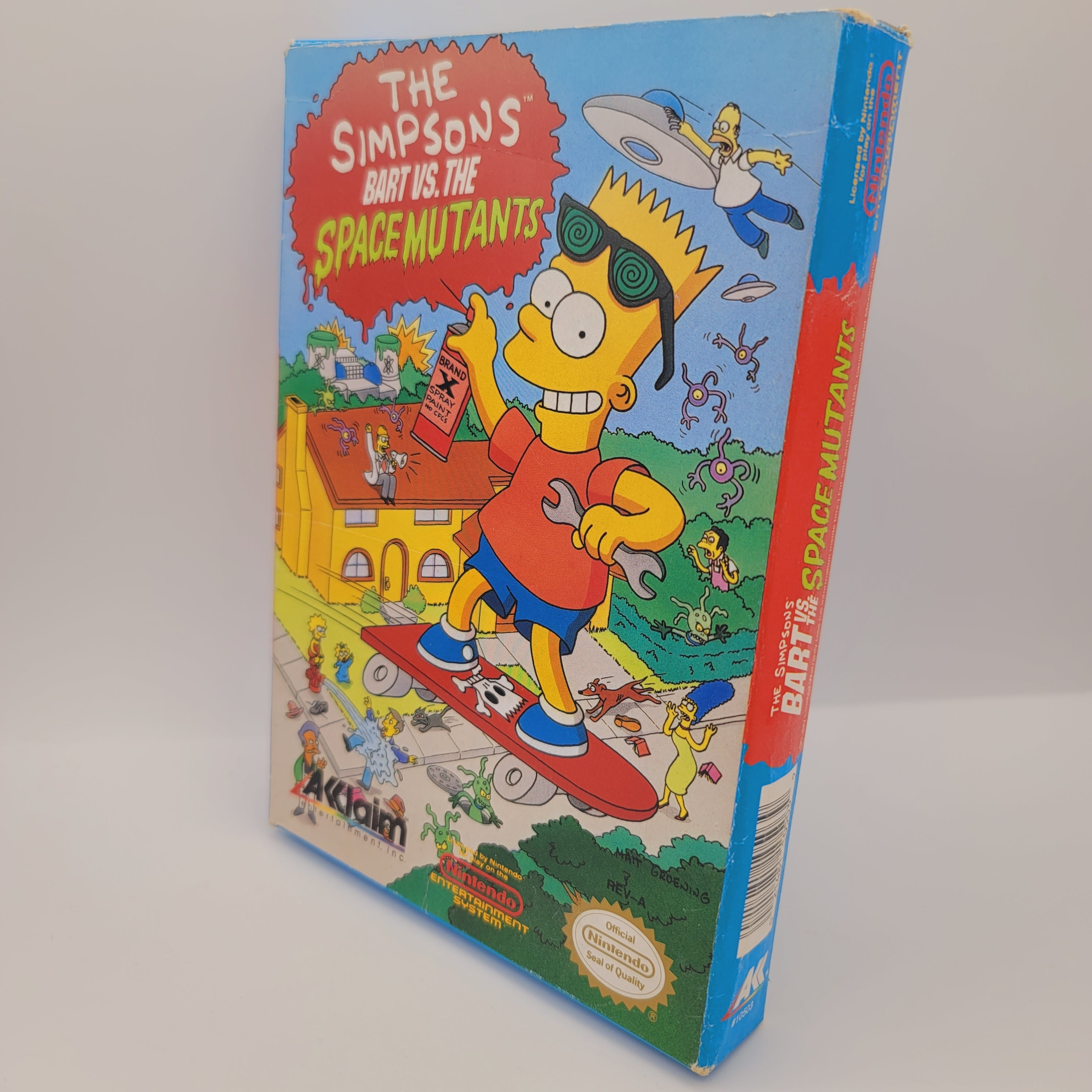 NES - The Simpsons Bart vs the Space Mutants (Complete in Box / B+ / N