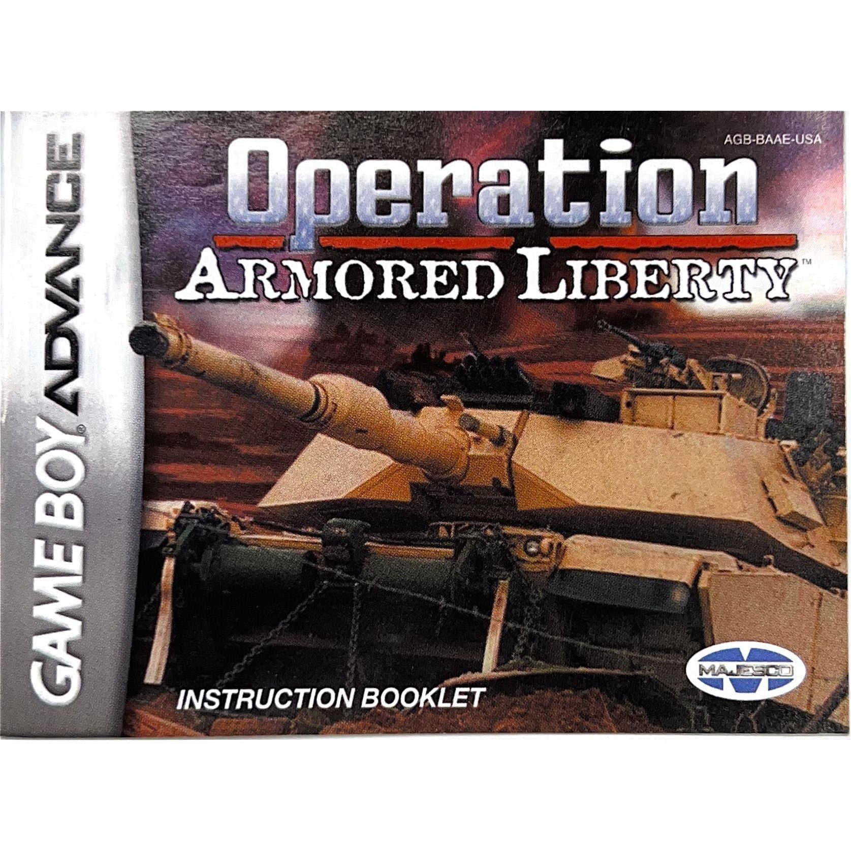 GBA - Operation Armored Liberty (Manual)
