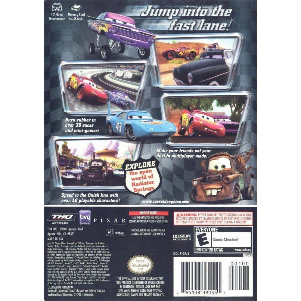 GameCube - Disney Pixar Cars