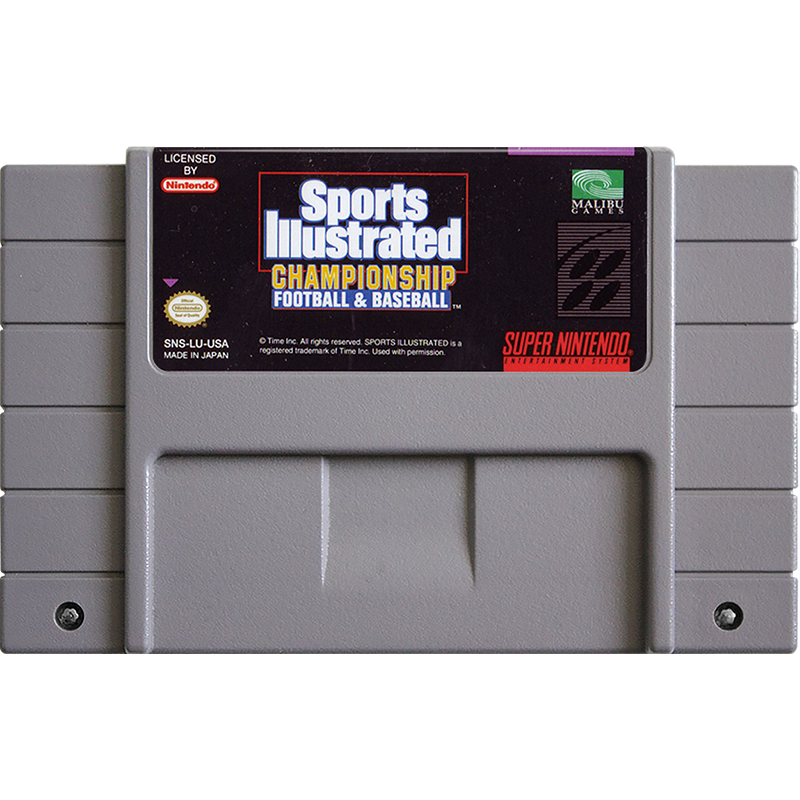 SNES - Sports Illustrated Championship Football & Baseball (Cartridge